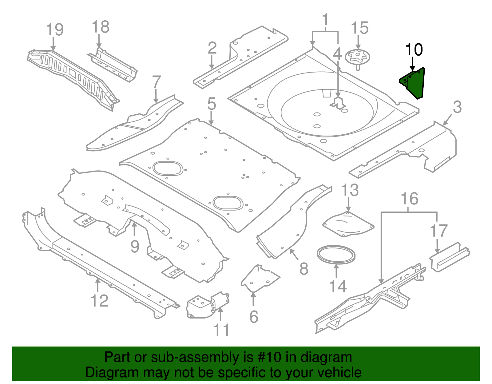 2017-2023 Nissan Tie Down Hook 51150-6MA0A | Nissan Parts Central