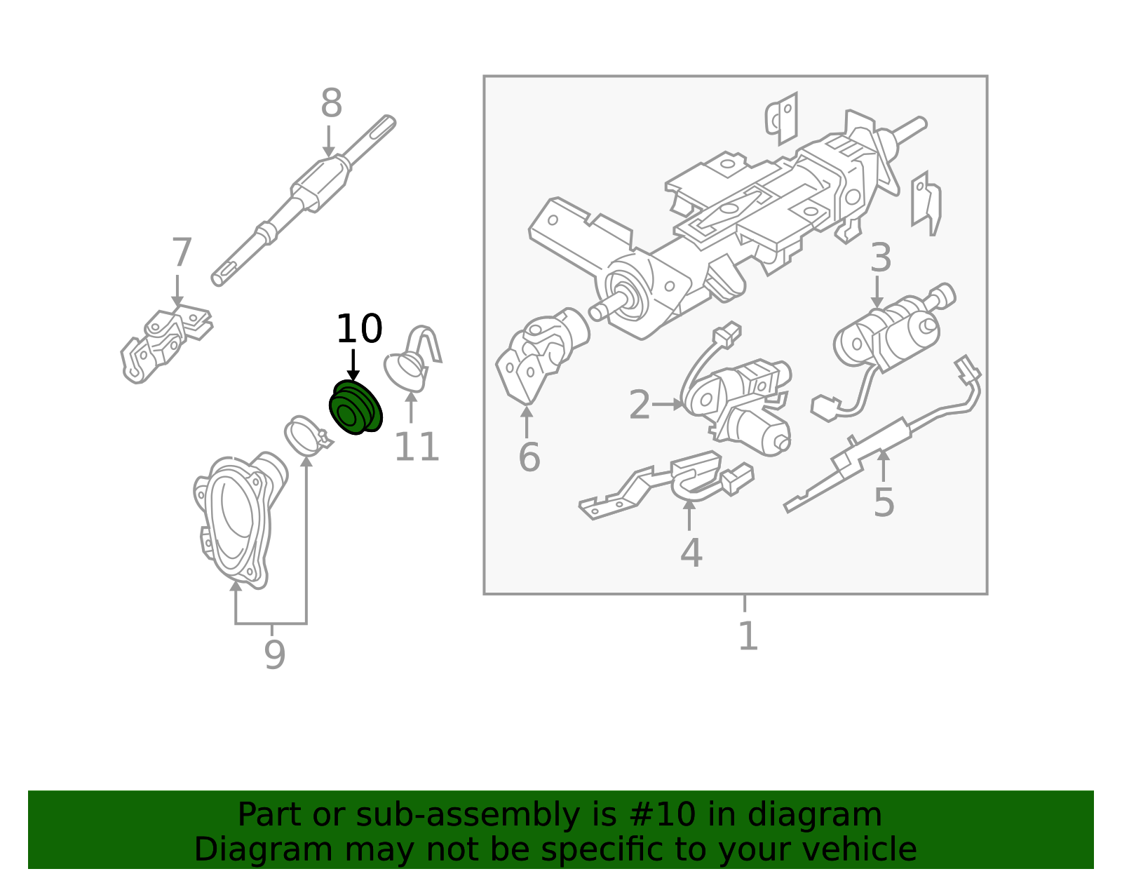 Steering Column Cover - OEM Interior Fit & Protection 48980-AL500 ...