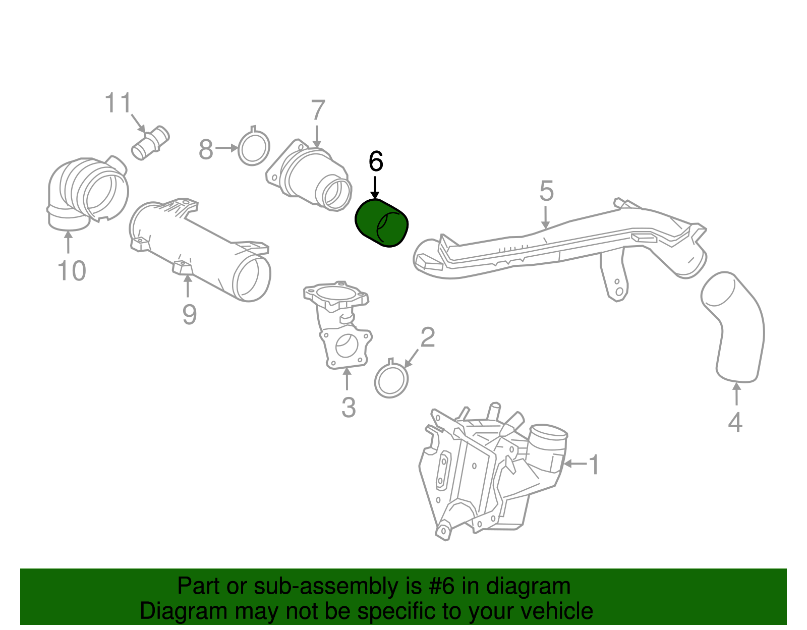 2015-2021 Lexus Connector Hose 17341-36020 | OEM Parts Online