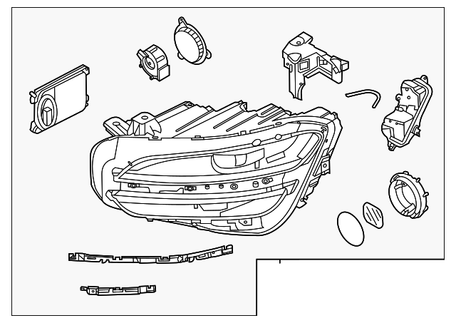 Genuine Headlamp Assembly for 2022-2025 Genesis G70 | Part# 92102-G9520 ...