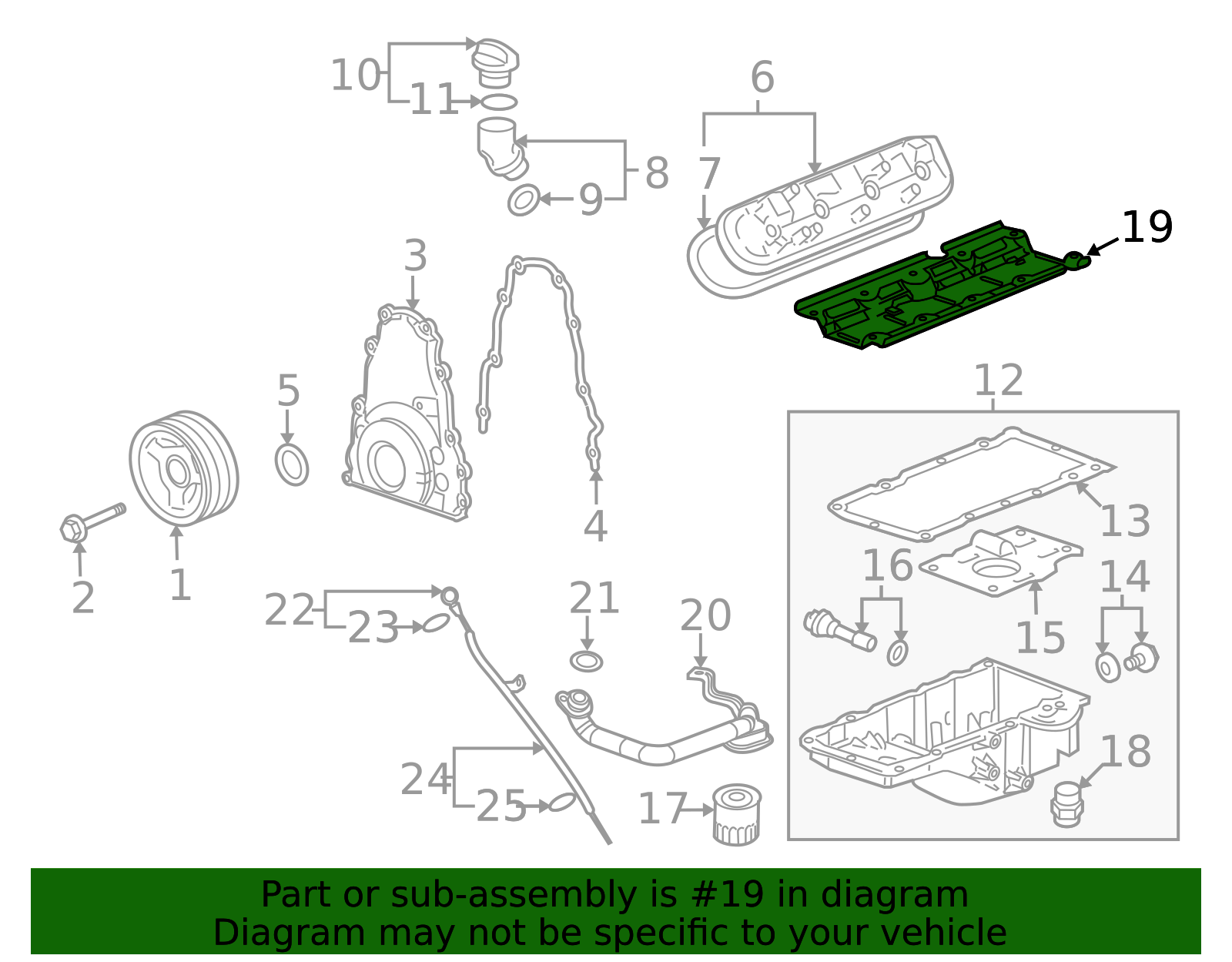 Oil Deflector 12611129 | Awesome Parts GM