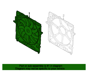 17-42-8-509-743 - Fan Assembly - 2009-2019 BMW | BMW Parts Exchange
