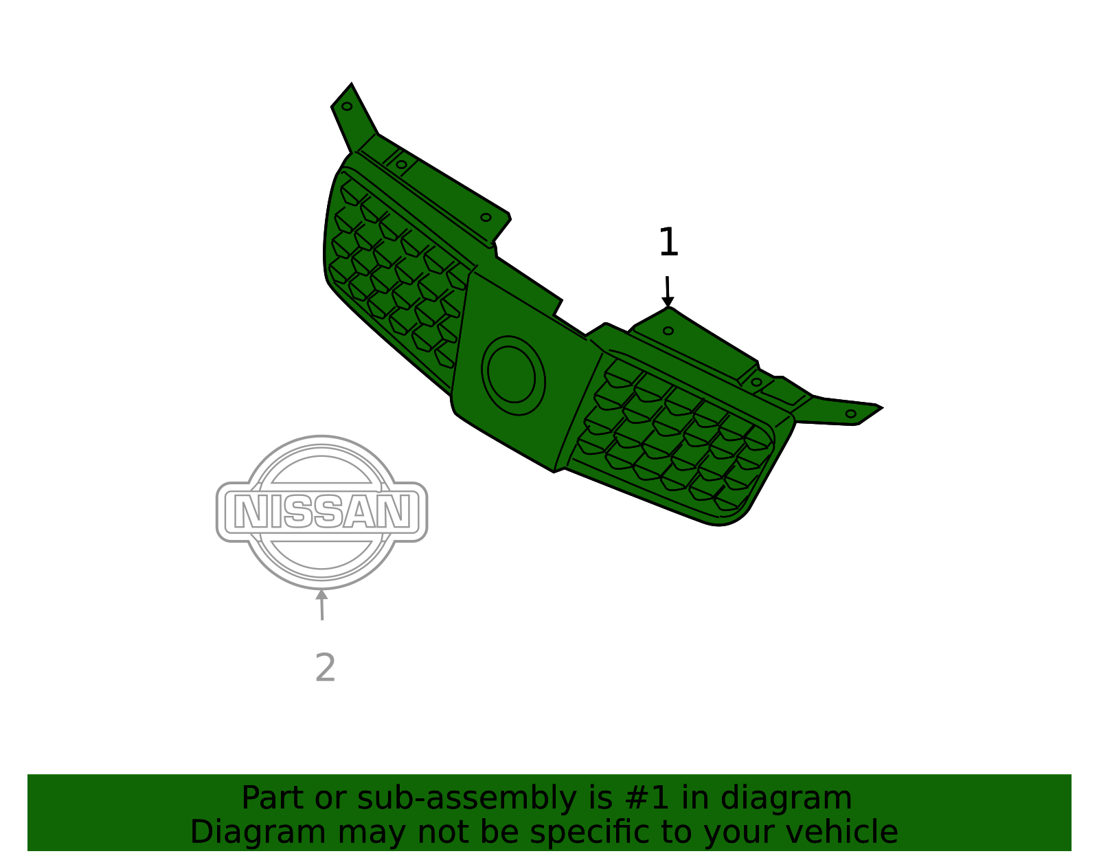 62070-ZK30B - High-Quality Grille for 2007-2008 Nissan Maxima ...