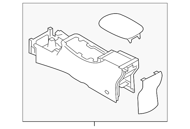 96910-3NF1B - 2013-2017 Nissan LEAF - Center Console | Anicra Nissan Parts