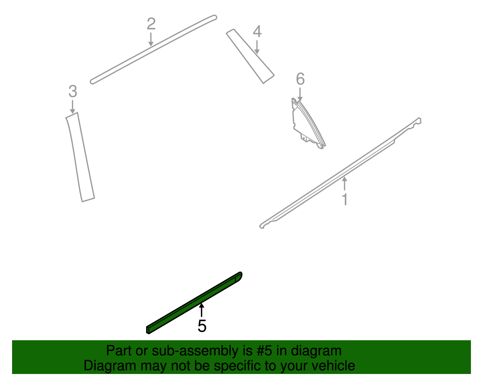 2014-2020 Nissan Rogue Lower Molding 82877-6FL0B | TascaParts.com