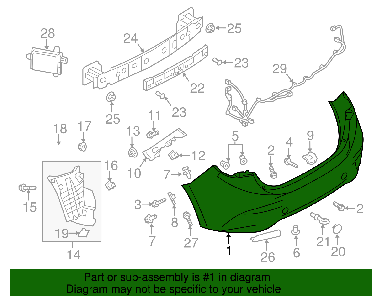 BJS7-50-221A-9U - Bumper Cover 2014-2018 Mazda 3 | Mazda Parts Connect