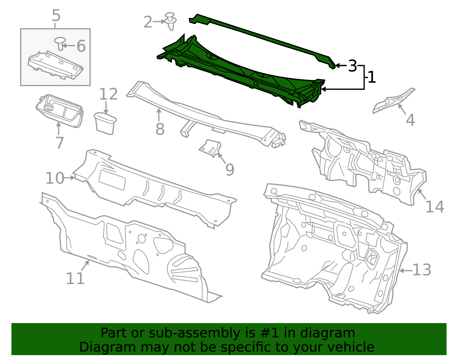 84666311 - Air Inlet Grille Panel 2014-2020 Chevrolet Impala ...
