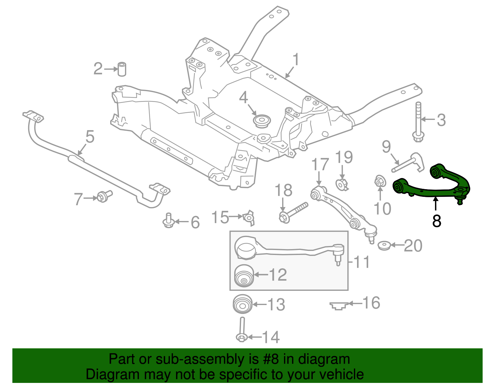 Genuine Upper Control Arm for 2014-2024 Land Rover | Land Rover Part ...