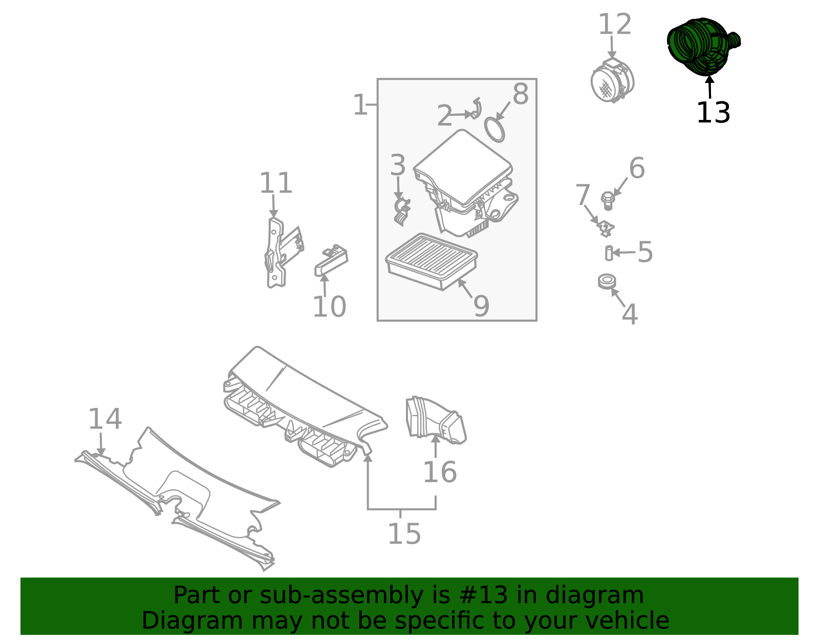 13-54-3-412-291 - 2004-2005 BMW X3 - Boot | BMWPartsHub