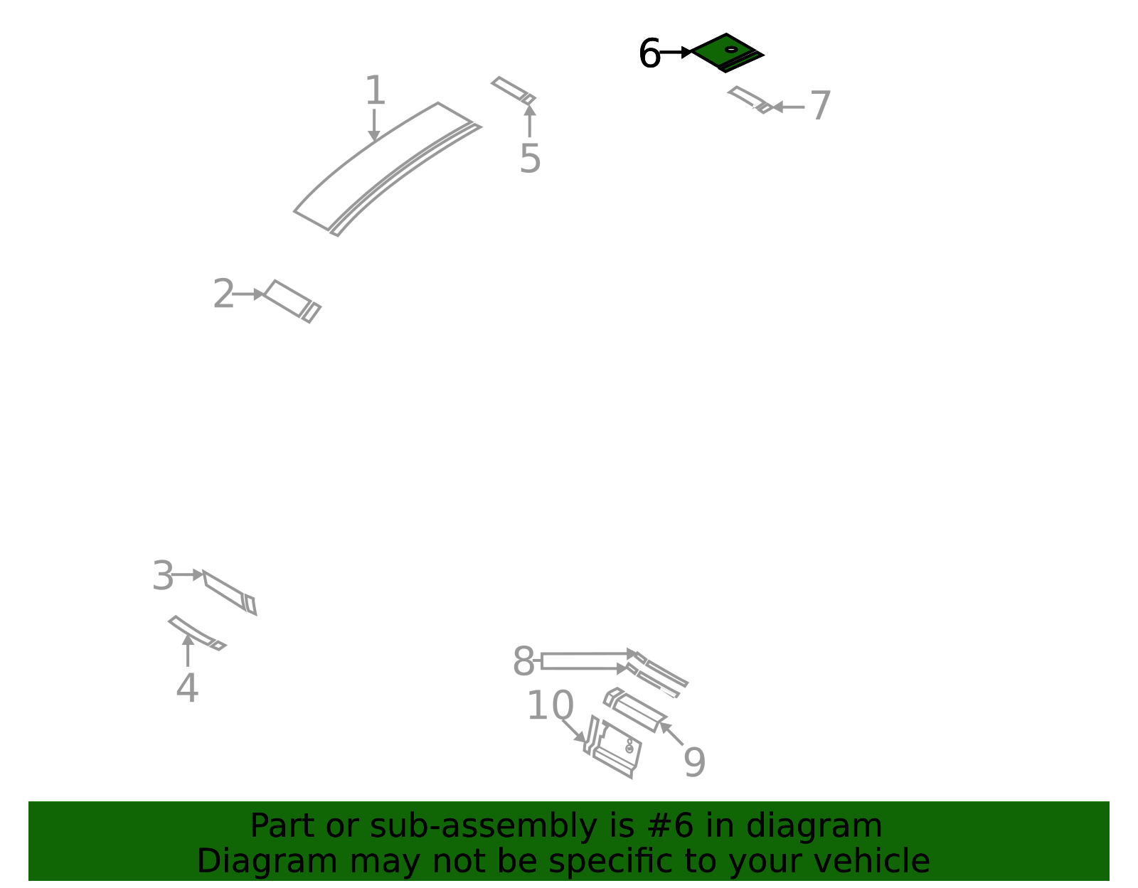 2016-2023 Ford Mustang Deck Lid Decal JR3Z-7620000-BA | Ford OEM Parts ...