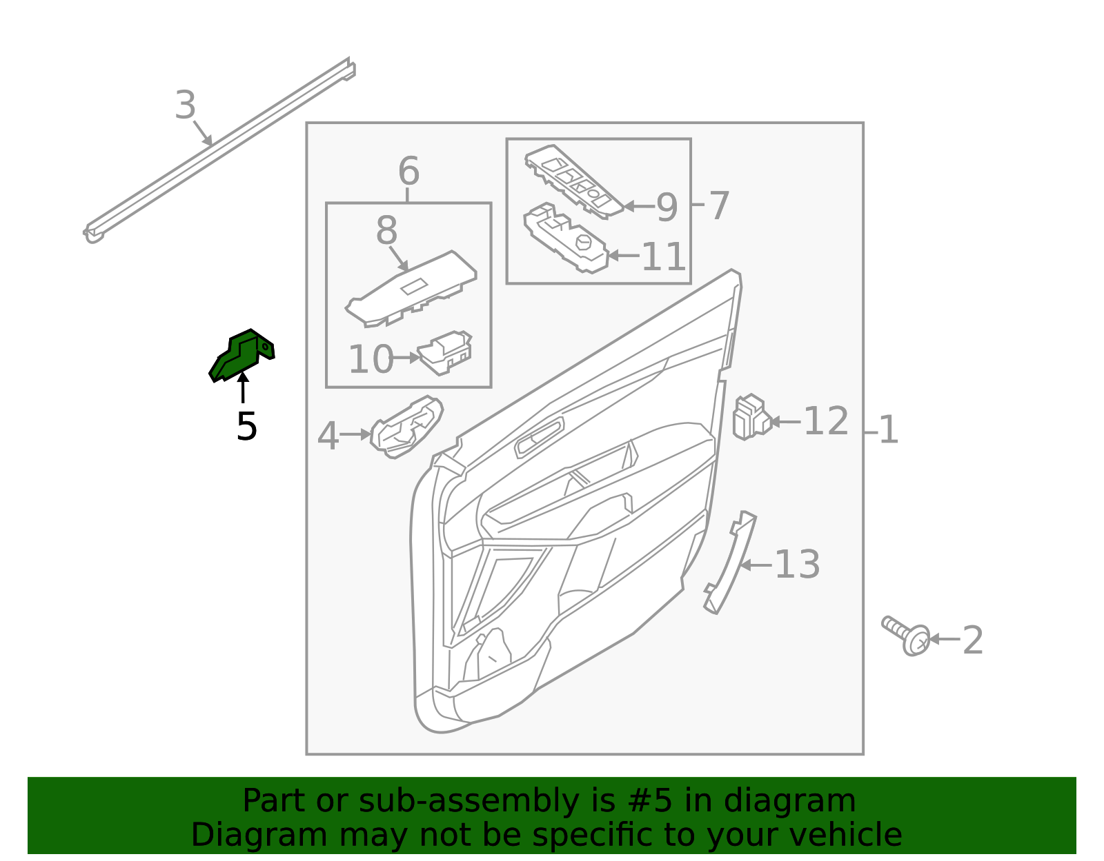 2016-2020 Kia Sorento Handle, Inside Connector 82630-C5000 | QuirkParts