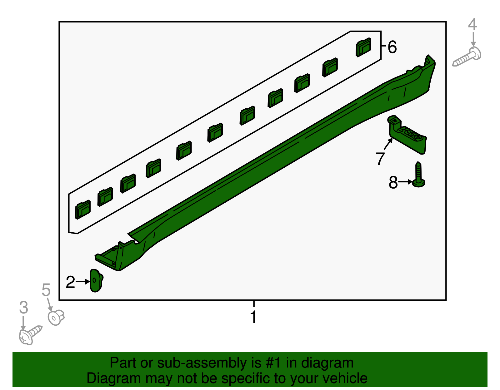 87752-D9030 - Rocker Molding 2020-2022 Kia Sportage | Kia.Parts Store