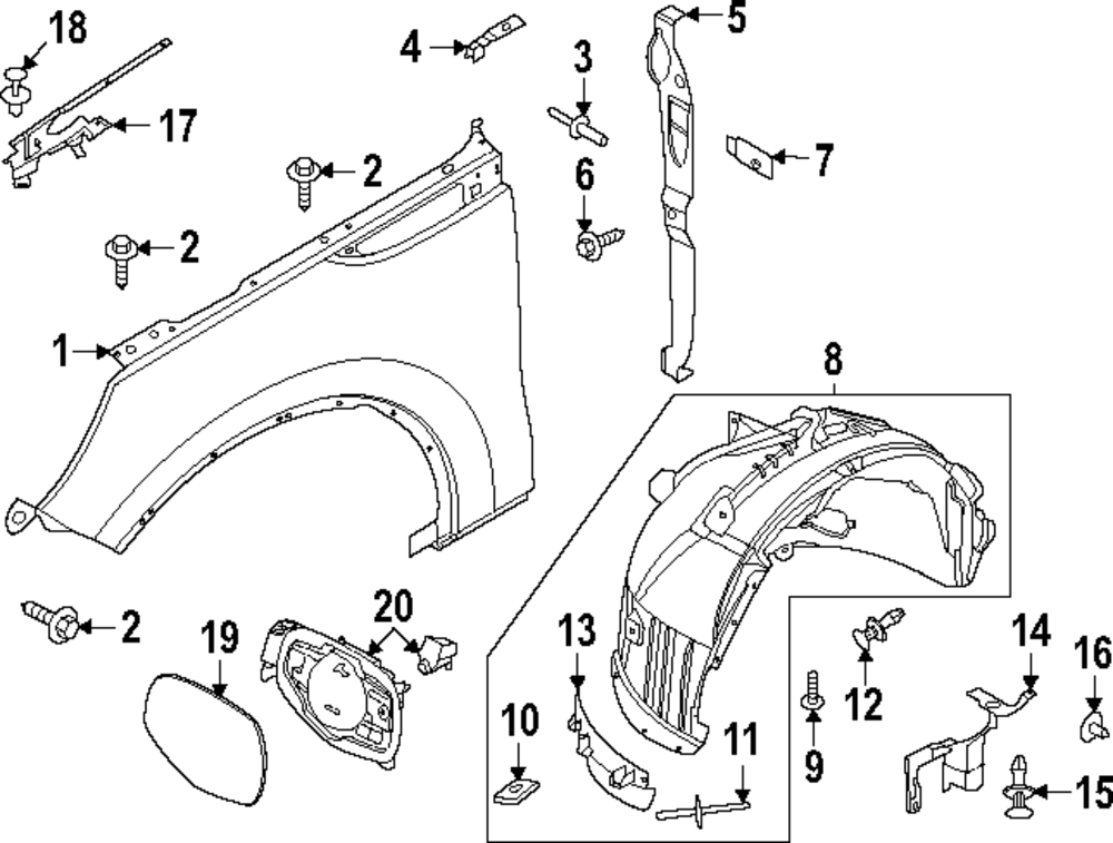 LC5Z-10370-A - Charging Port | Dealer Auto Parts