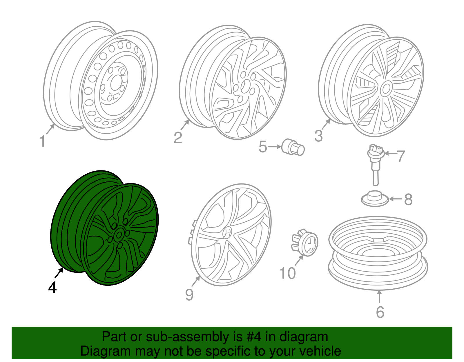 OEM Honda Wheel, Alloy For 2016-2018 Honda Civic - Part# 42700-TBA-A81 ...