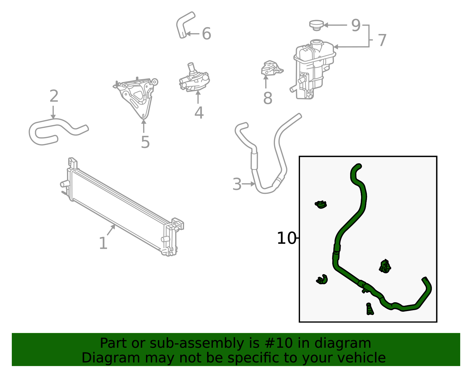 Coolant Hose - Reliable OEM Engine Cooling G9229-0E011 | AutoNation Parts