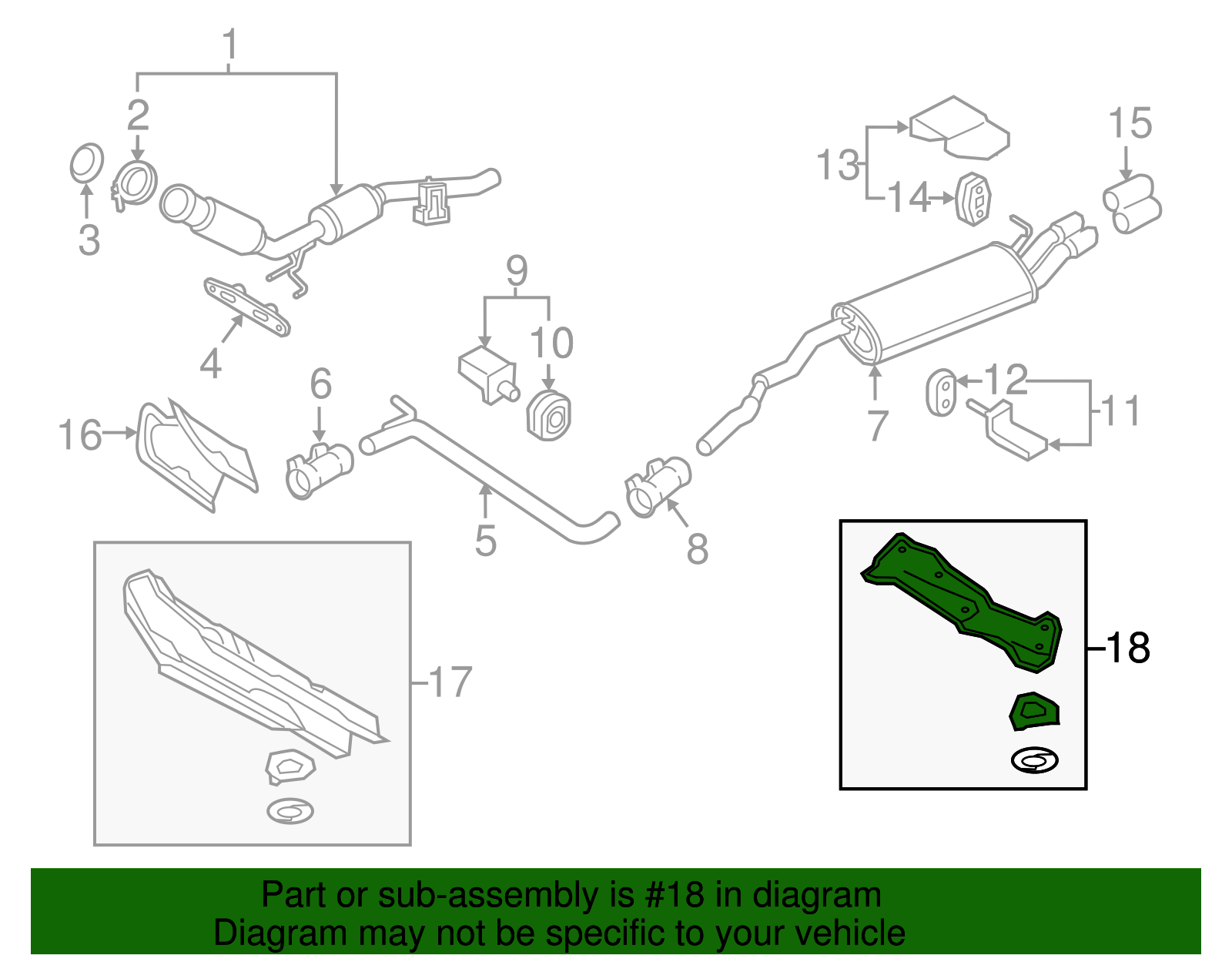 2015-2025 Volkswagen Rear Shield 5Q0-825-711-B | VW Direct Auto Parts