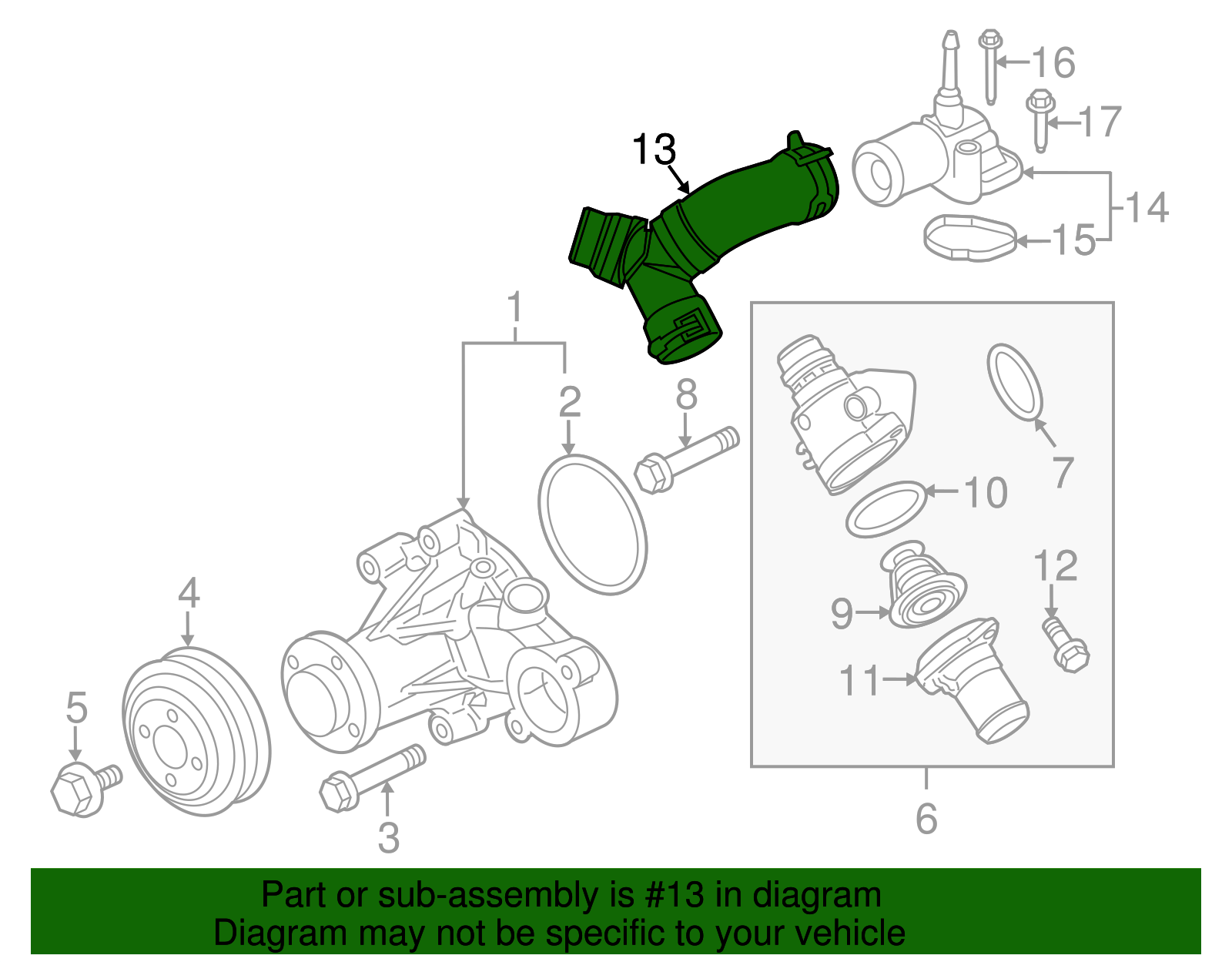 2011-2023 Ford Connector Hose DR3Z-8566-B | Ford OEM Parts Outlet