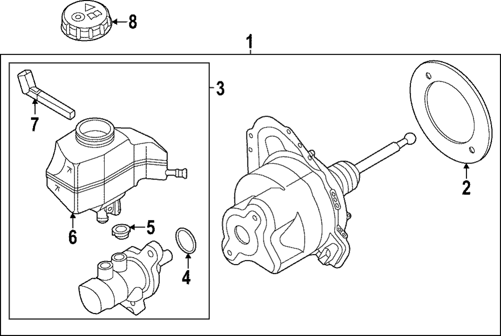 Audi 2022-2024 Audi RS3 Master Cylinder Assembly 8Y0-614-105-F | BMW ...