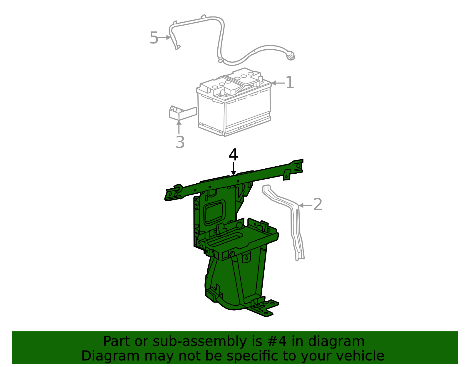 2021-2025 GM Battery Auxiliary Tray 84817040 | Shop Matick Buick GMC