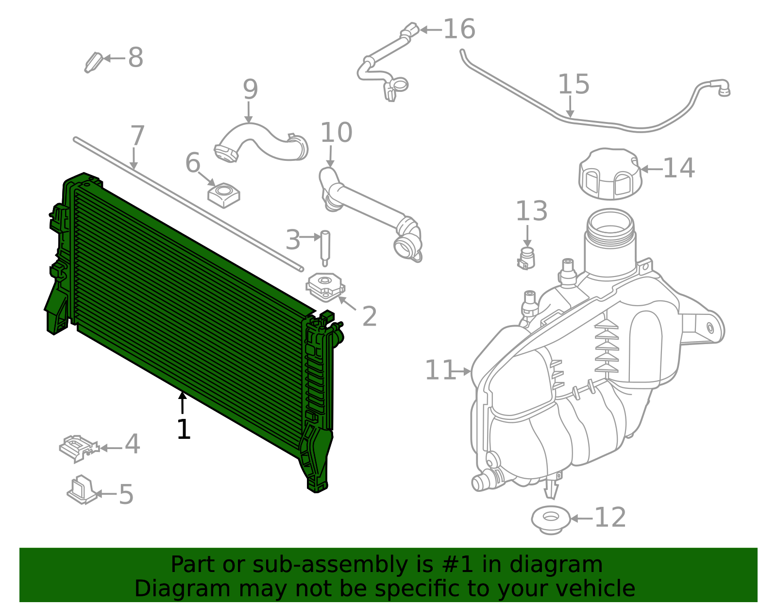 OEM BMW Radiator Part# 17118645771 | BMW Parts Center