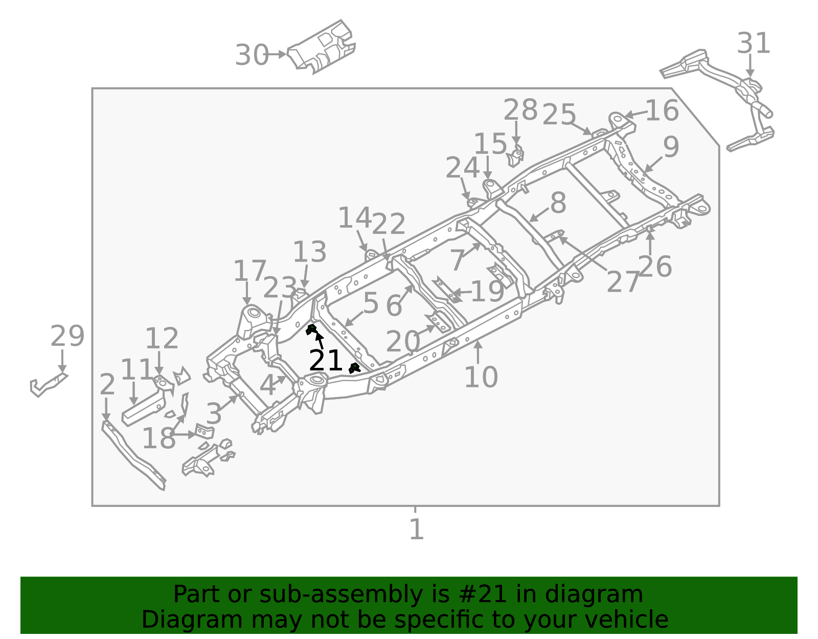 2012-2021 Nissan Frame Stiffener E1096-1PAMA | Nissan RVA
