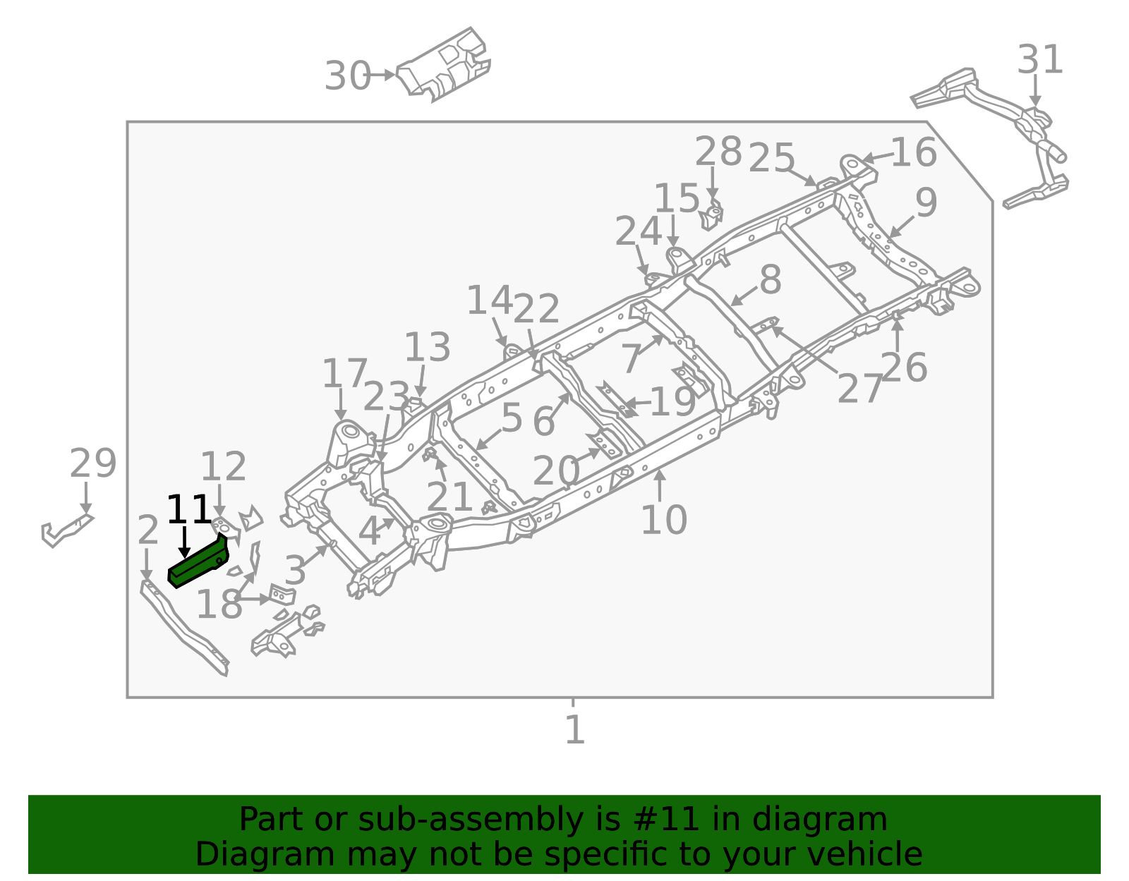 E0171-1PAMA - Frame Side Member Official Nissan Parts Store