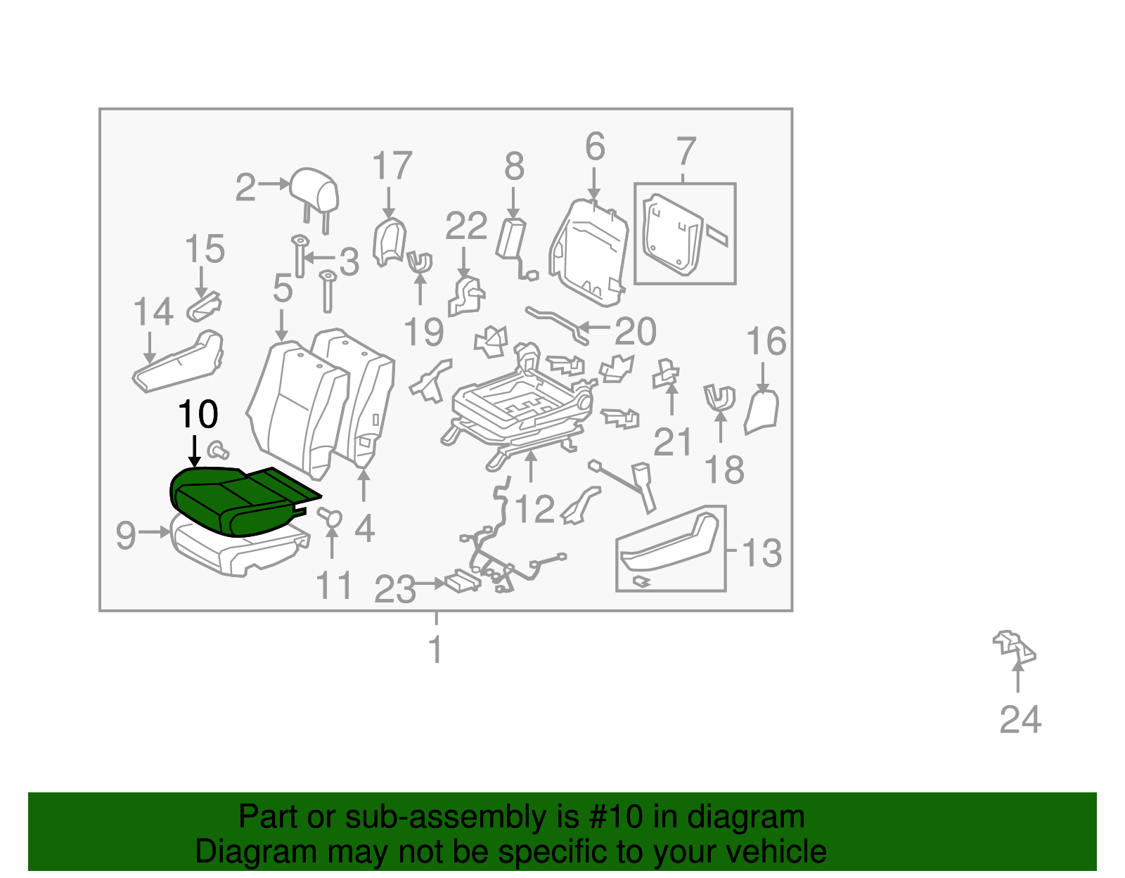 71071-0C441-E9 - Cushion Cover 2010 Toyota Tundra | Toyota San Diego Parts