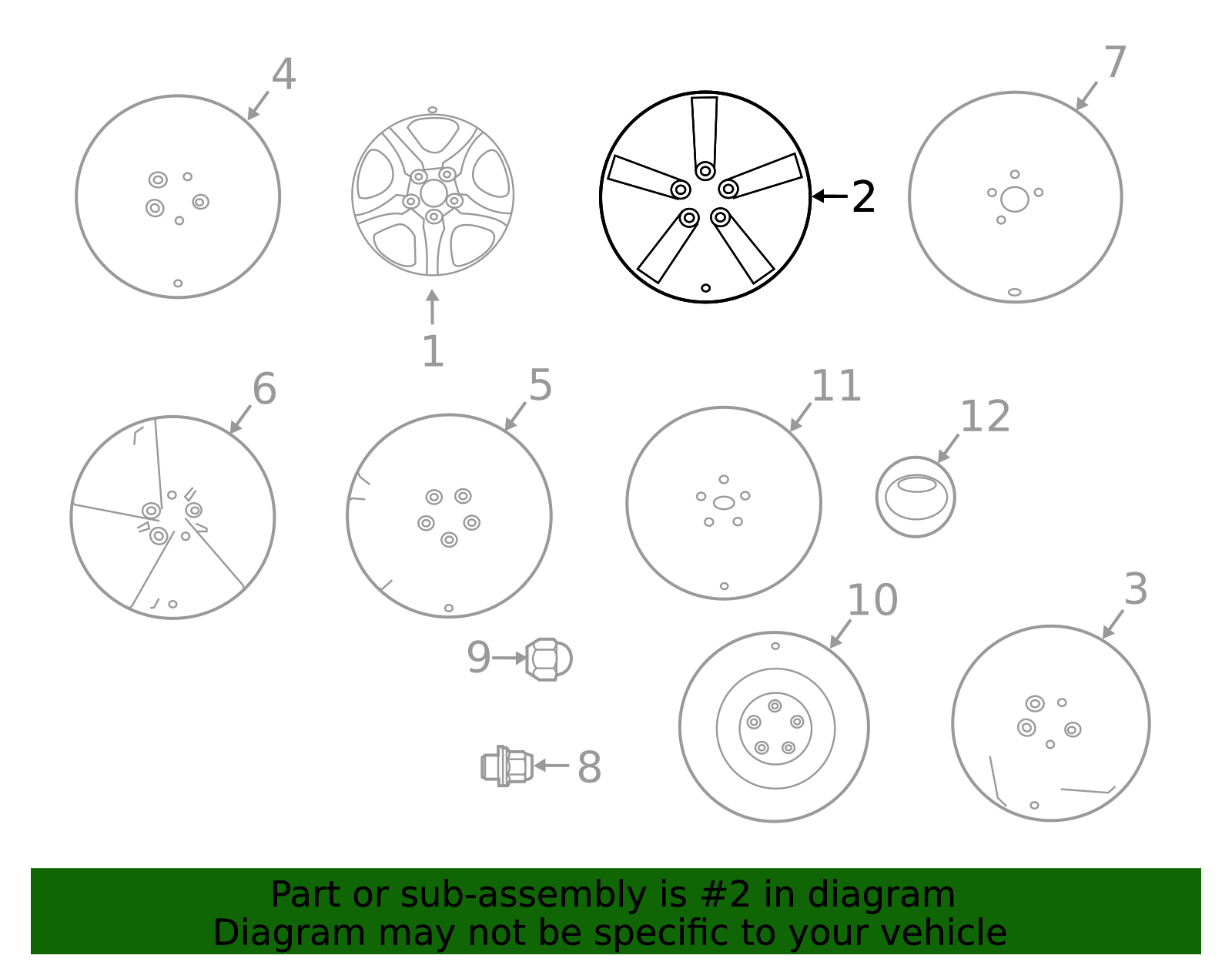 Genuine Official Toyota Wheel Disc part# 42611-42650 for 2016-2018 ...