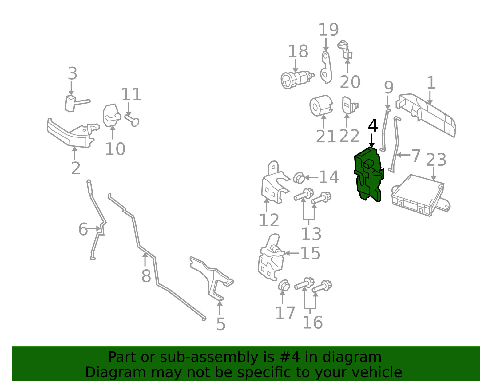 2012 Ram Latch 68621322AA | Mopar Parts Canada