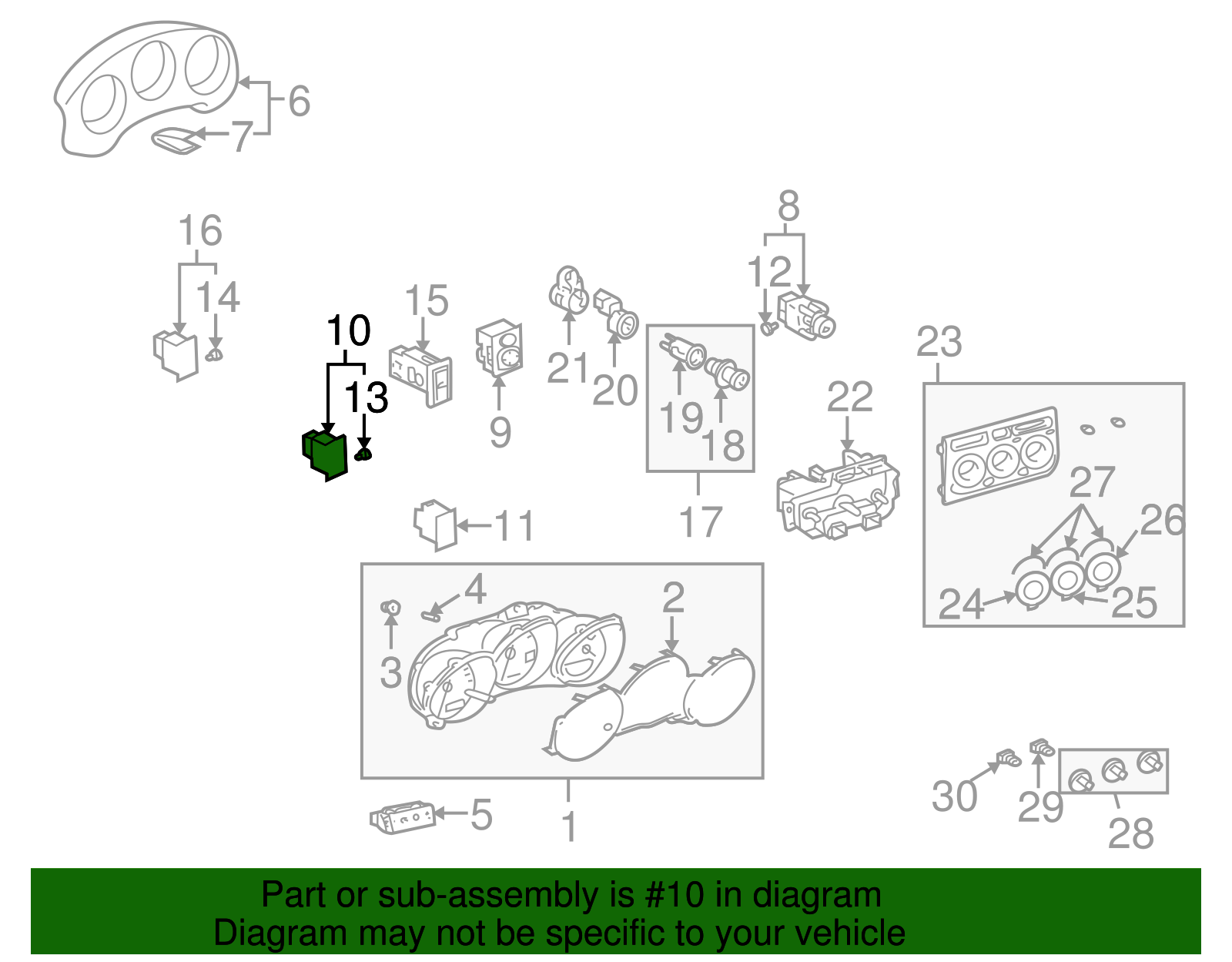 2000-2005 Toyota Lock Switch 84930-52010 | OEM Parts Online
