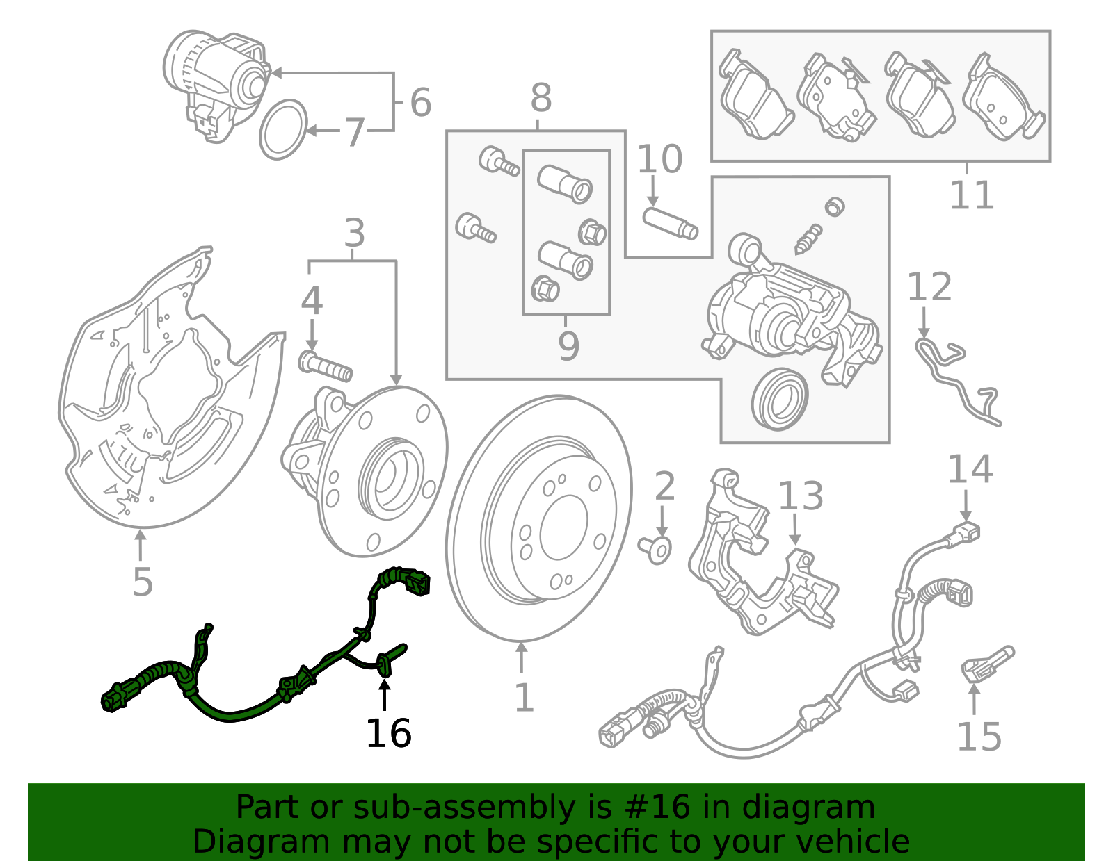 47560-TGH-A03 - ABS Sensor Wire 2017-2021 Honda Civic | Honda Parts Online