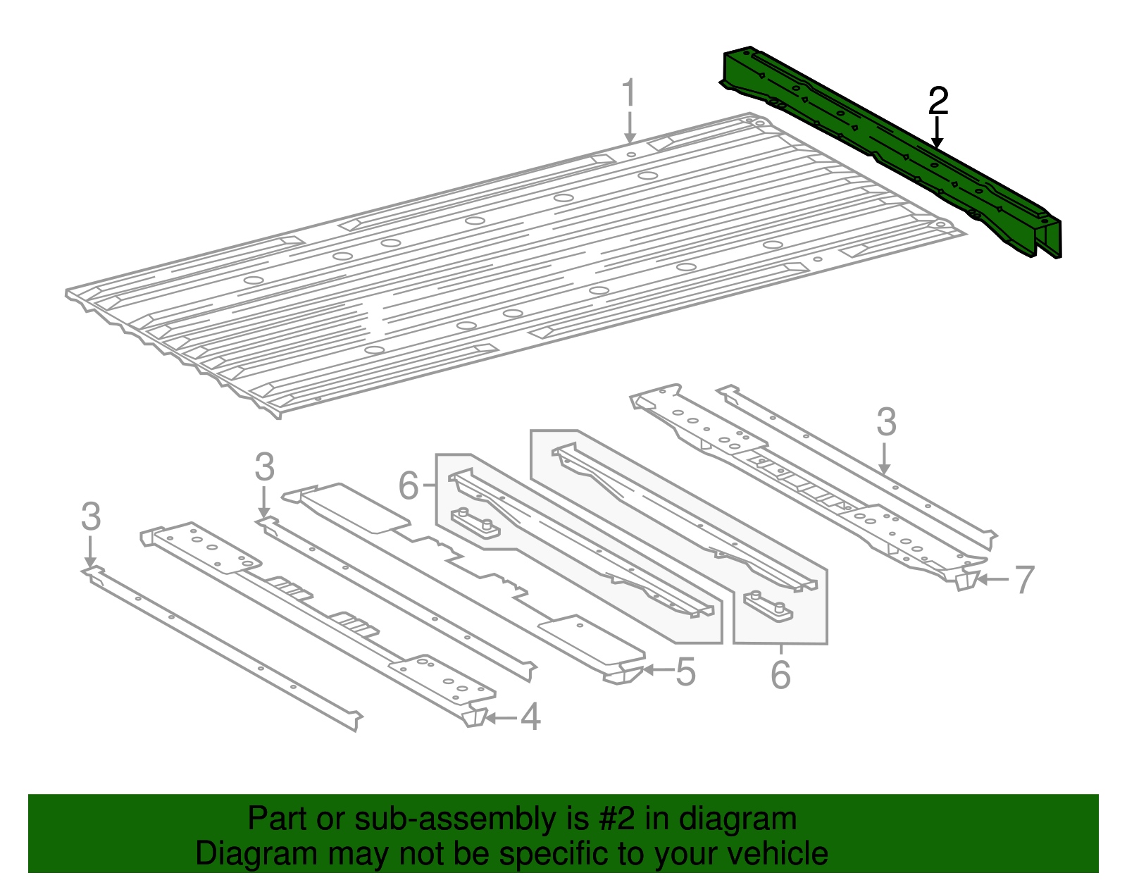 2007-2021 Toyota Tundra Rear Sill 65240-0C040 | OEM Parts Online