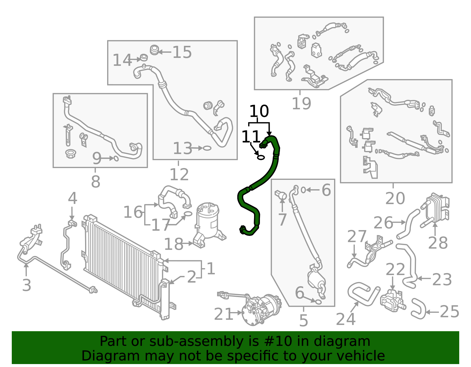 2017-2019 Hyundai Ioniq Rear Suction Hose 97763-G7500 | MotorMotor