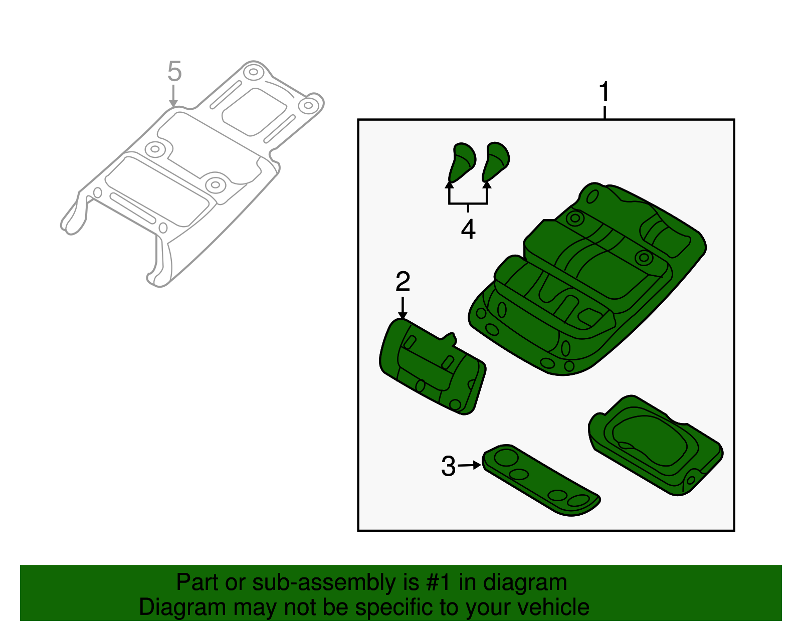 Hyundai - 92810-4D000-TW - Overhead Console - 2007-2008 Hyundai ...