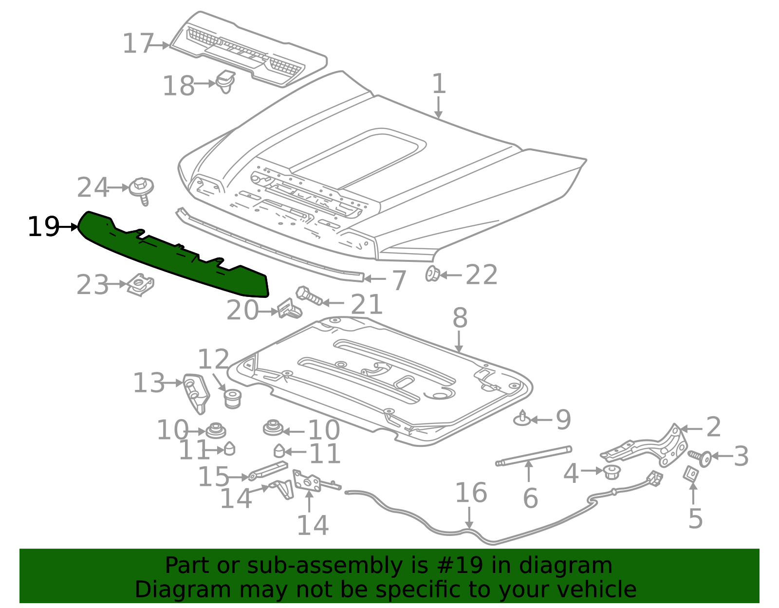 2024-2025 GMC Front Molding 86564533 | Capital Chevy Parts