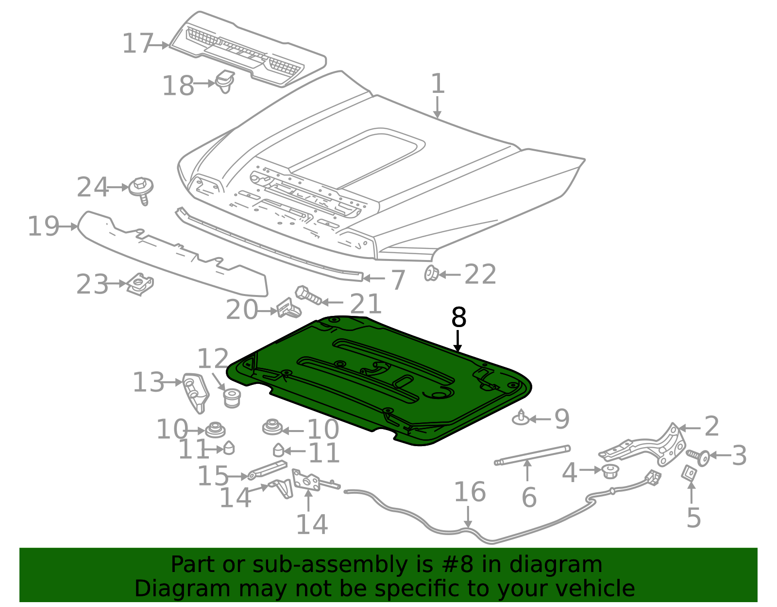 84182768 - Hood Insulator 2020-2025 GMC | Gateway Buick GMC Parts