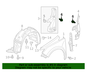 91505-S9A-003 - 2002-2025 Honda - Clip A Bumper | Genuine Honda Parts