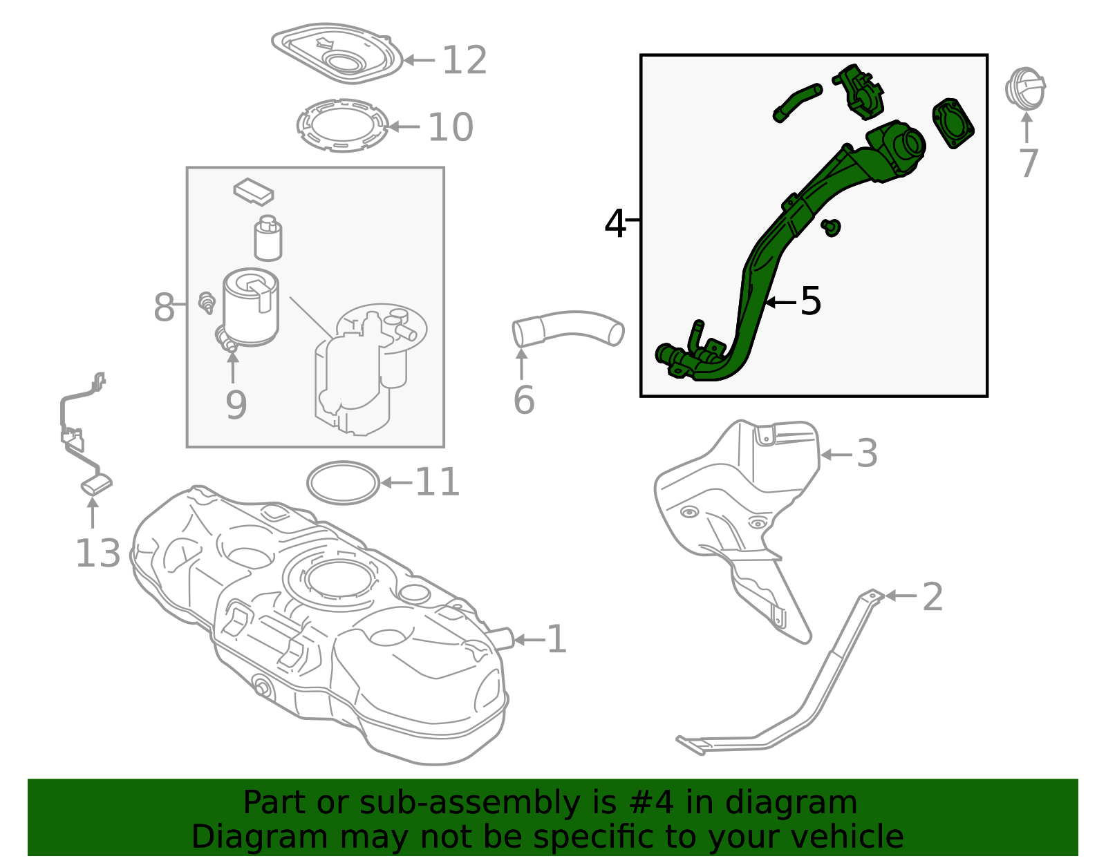 2020-2025 Hyundai Venue Filler Pipe 31030-K2500 | World OEM Parts Hyundai