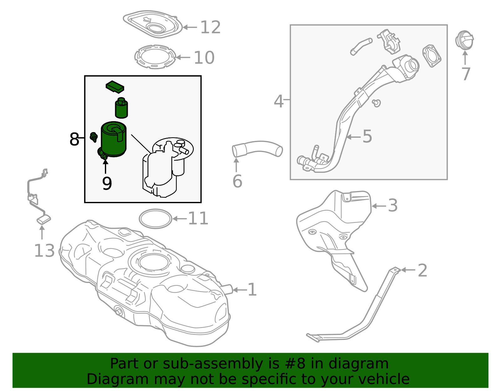 Hyundai - 31120-K2500 - Fuel Pump Assembly - 2020-2025 Hyundai Venue ...