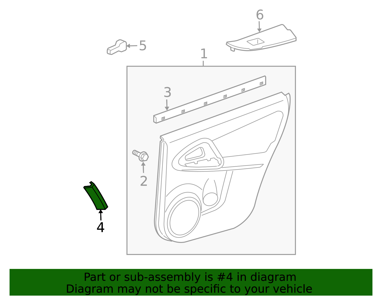 74645-0R010-B0 - High-Quality Door Panel Handle Cover for 2006-2012 ...