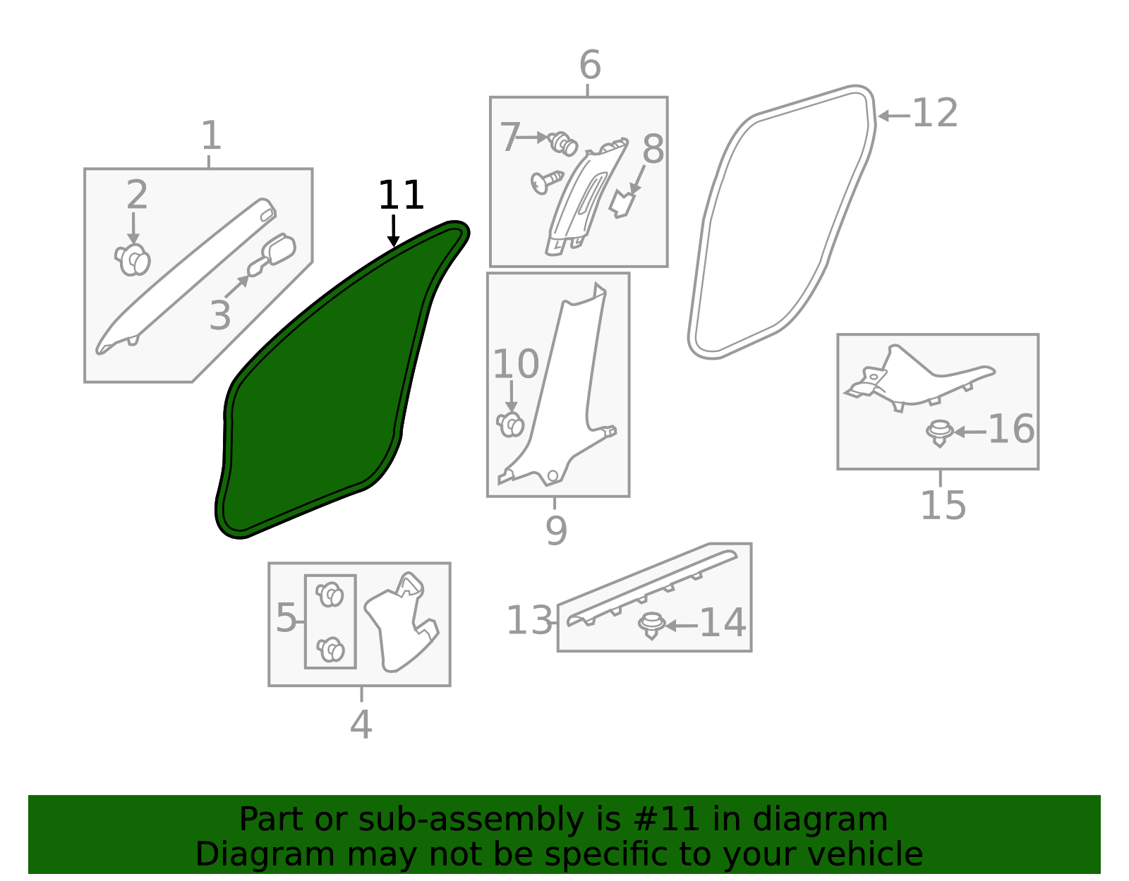 72355-TEA-T01 - Surround Weather-Strip 2017-2021 Honda Civic | Honda ...
