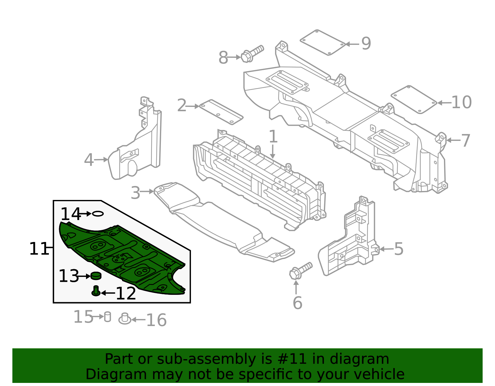 2015-2017 Hyundai Splash Shield 29110-B1400 | MotorMotor