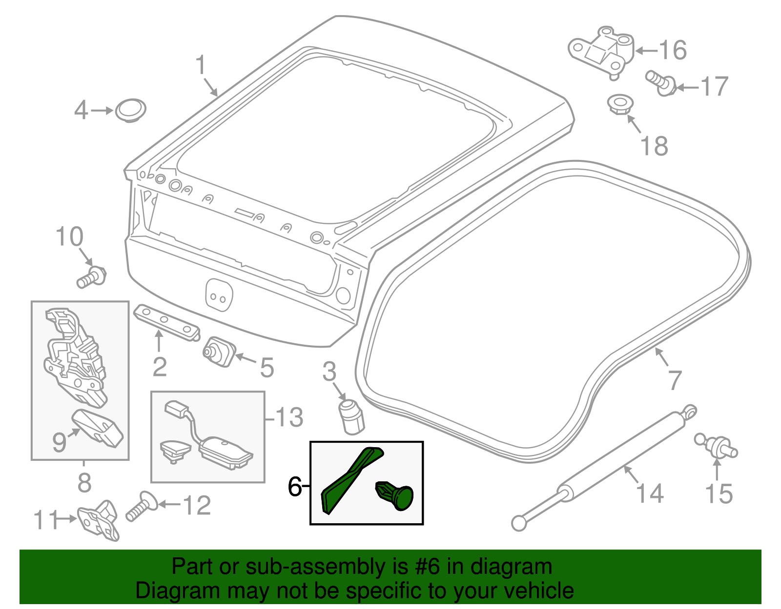 74895-SZT-G01 - 2011-2016 Honda CR-Z - Molding Assembly L Tailgate ...