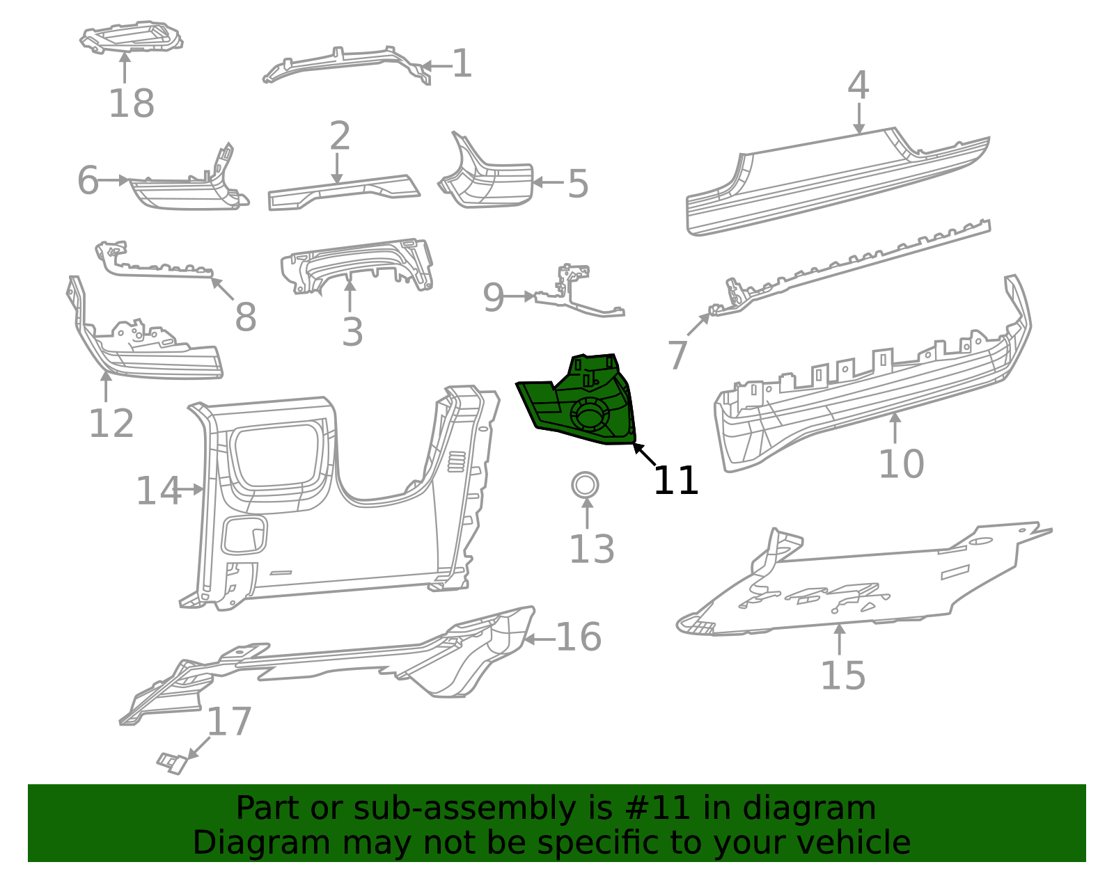 2023-2024 Jeep Applique 7MA291X7AA | Mopar Parts Canada