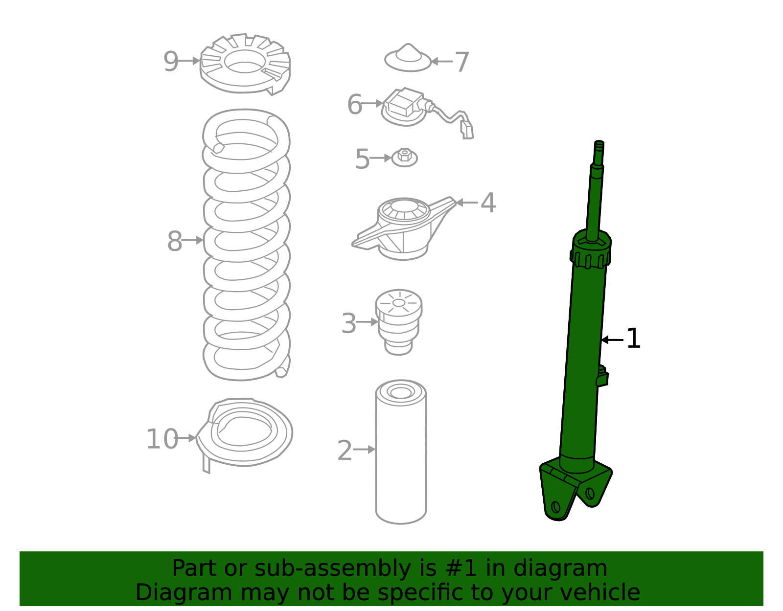 2025 Genesis GV80 Shock 55307-T6275 | OEM Parts Online