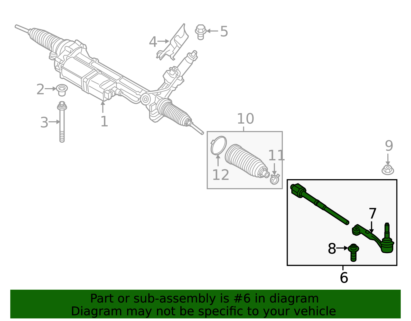 32-10-6-863-857 - Tie Rod Assembly 2014-2019 BMW | BMW Auto Parts Warehouse