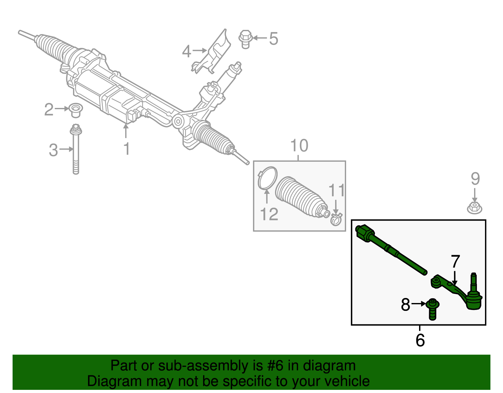 32106858735 - 2014-2019 BMW Tie Rod Assembly (32-10-6-858-735) | BMW of ...