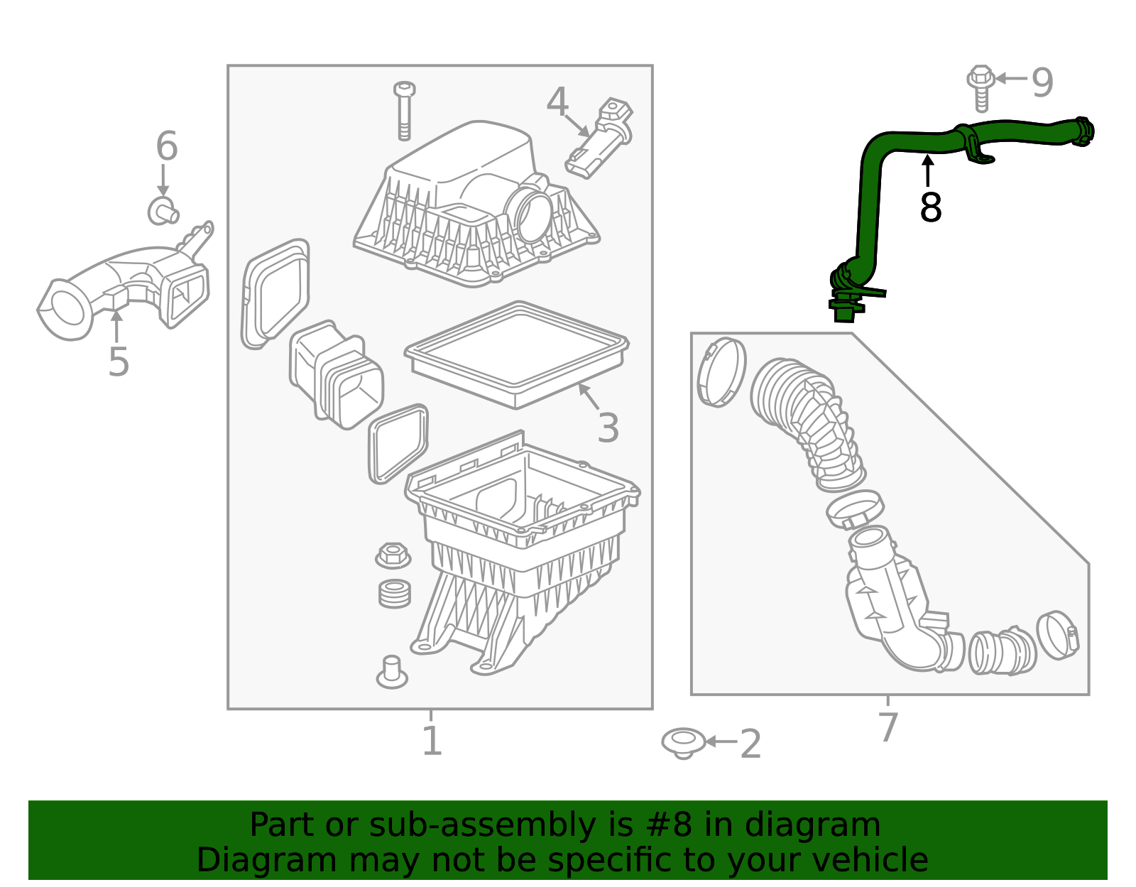 24588198 - 2016-2022 GM - Positive Crank Ventilation (PCV) Valve Pipe ...