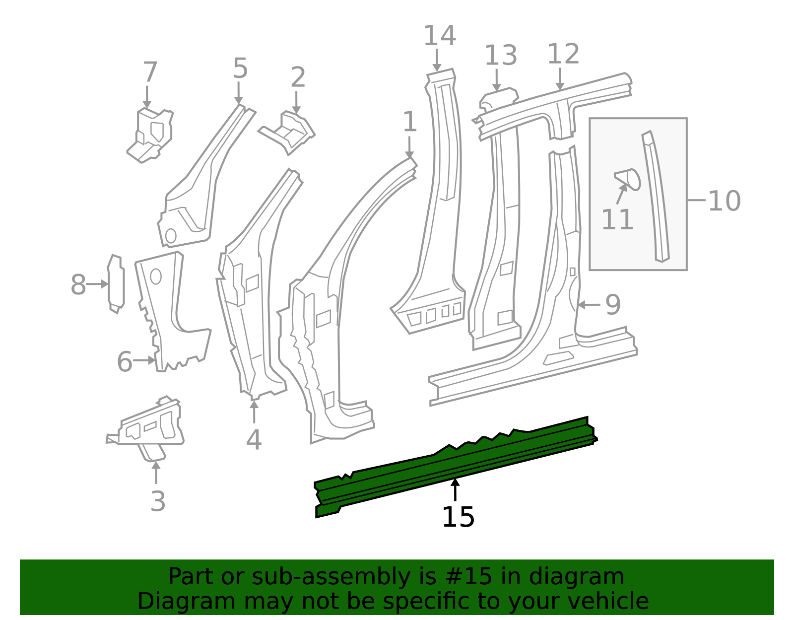 2007-2022 Toyota Rocker Reinforced 61404-0C905 | Toyota Parts Center