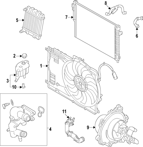 Cooling System for 2021 Land Rover Range Rover Evoque | OEM Parts Online